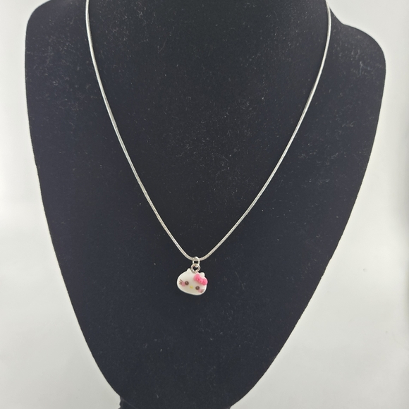 Handmade | Accessories | Hello Kitty Handmade Necklace Earring Set ...